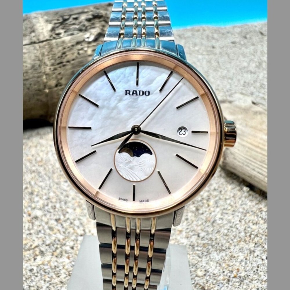 Rado Coupole Classic White Mop Dial Moon Phase R22883… - Gem